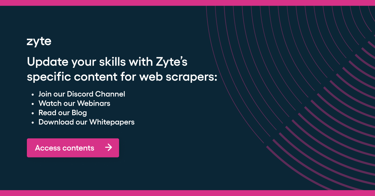 Resources for Web Scraping Developers | Zyte